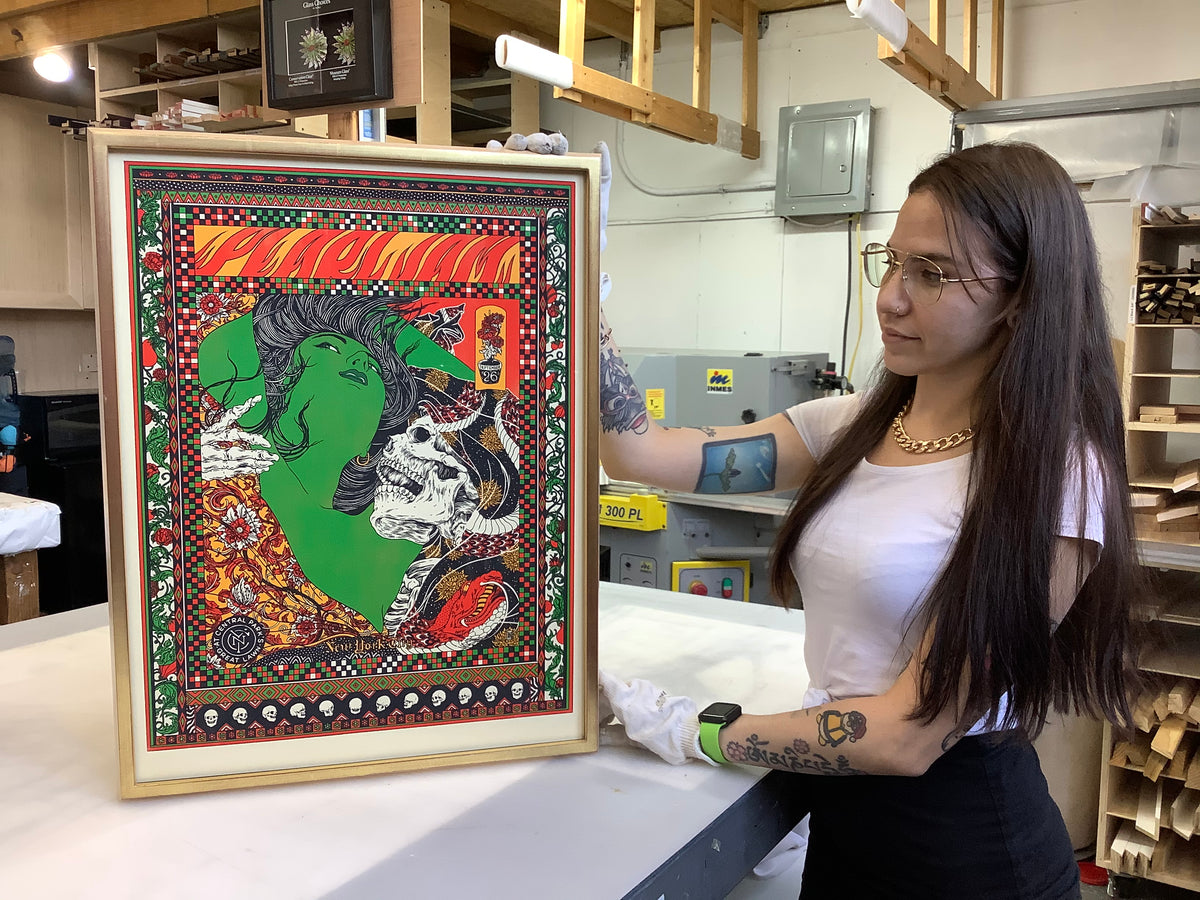 Double-Sided Gilded Picture Frame for Pearl Jam Silkscreen - Frames and ...